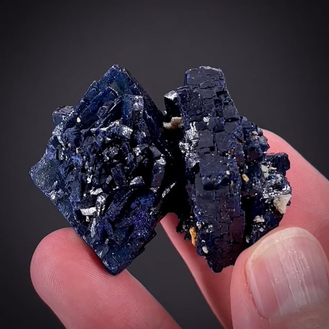 Azurite (unusual for locale)) | Shilu Mine, Yangchun Co., Yangjiang ...