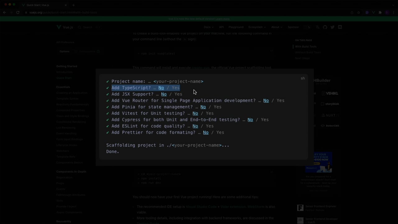 Bootstrap a Vue.js and TypeScript Project - A Vue.js Lesson From... Bootstrap a Vue.js and TypeScript Project - A Vue.js Lesson From...