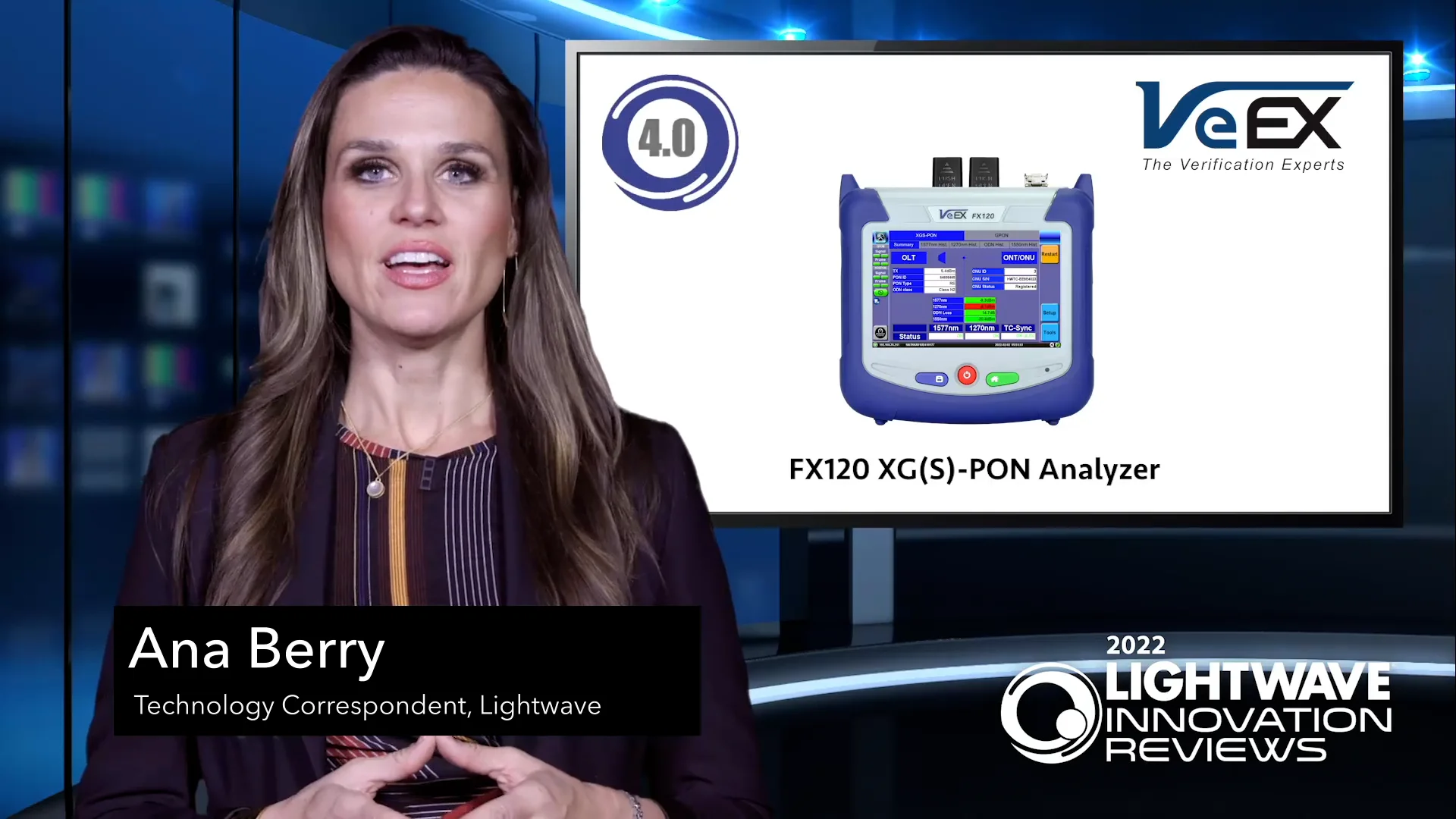 2022 Honoree: VeEX's FX120 XG(S)-PON Analyzer on Vimeo