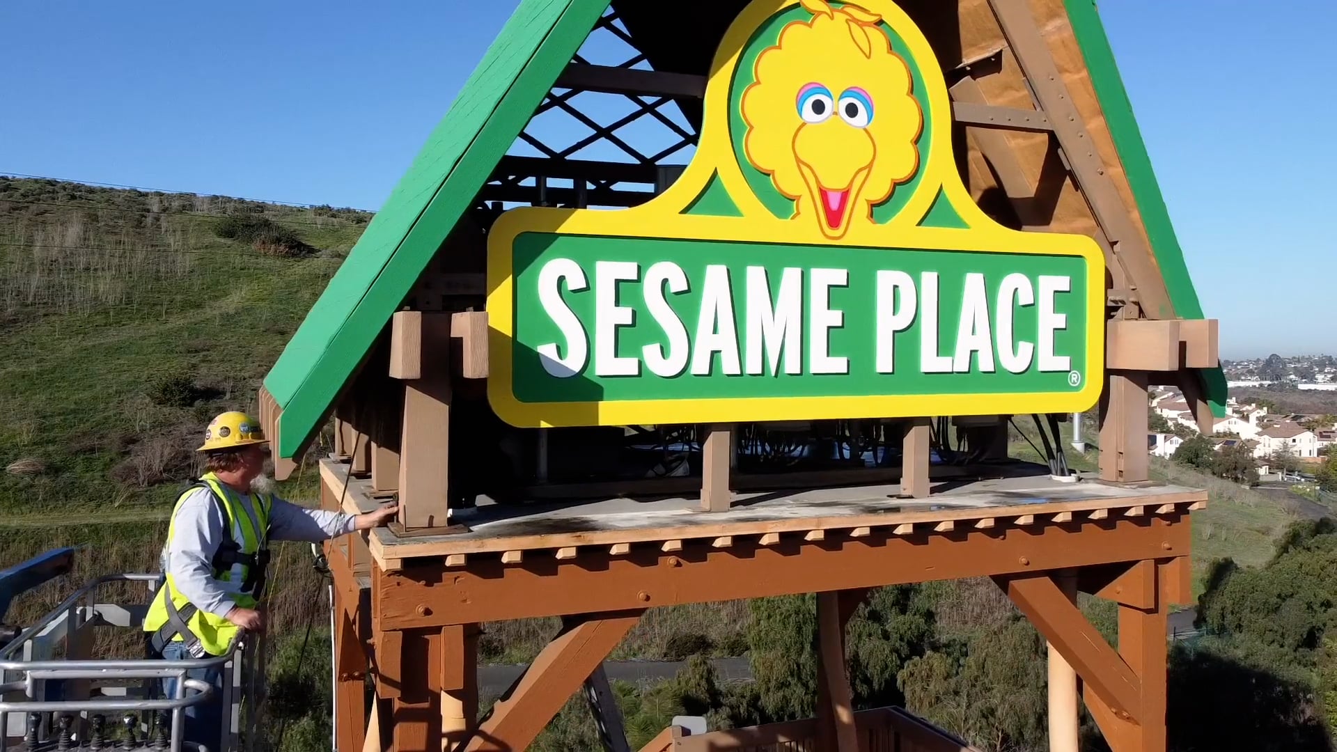 Sesame Place Sign Installation on Vimeo