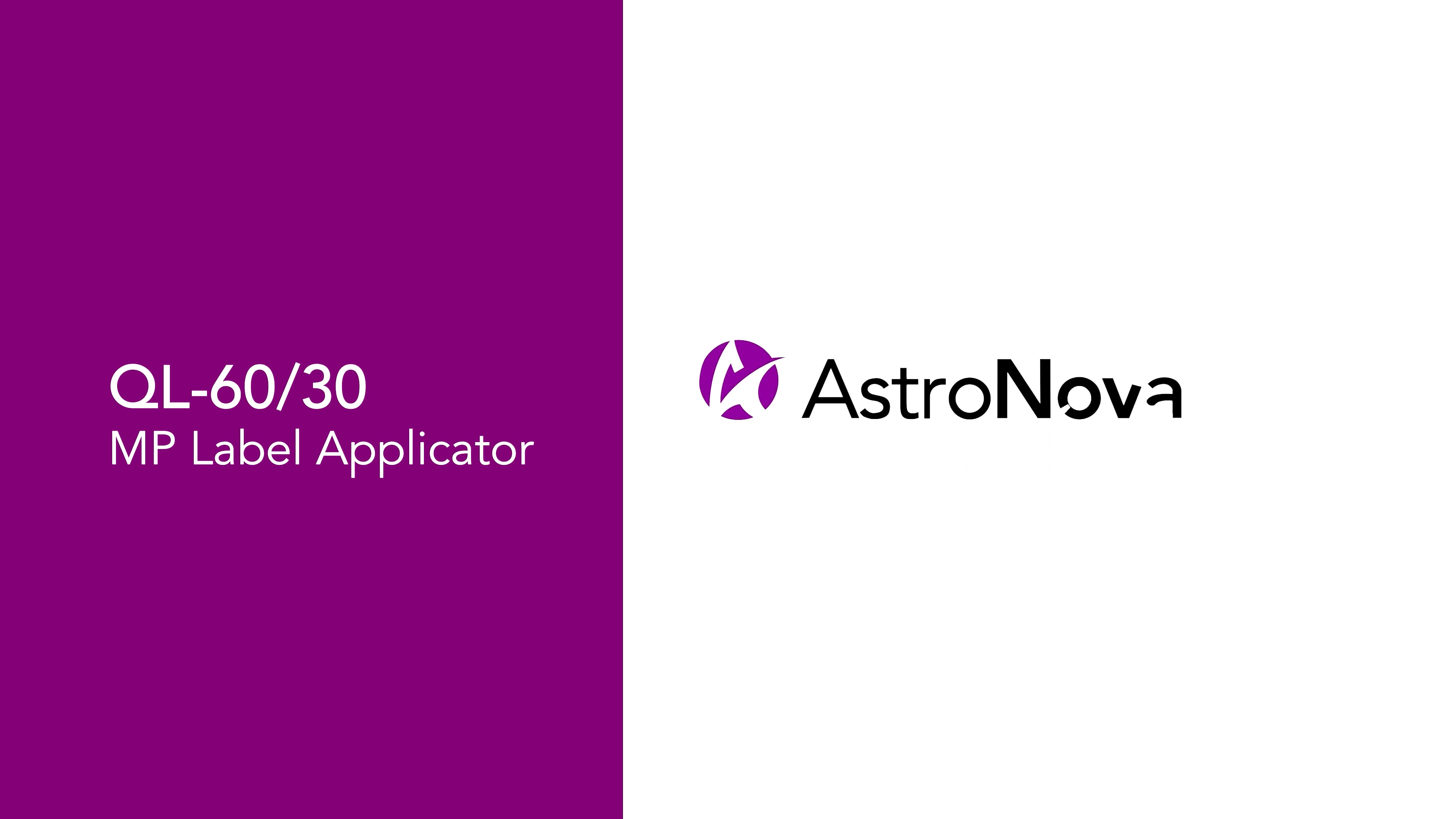 QuickLabel QL-60/30 MP Label Applicator Demo on Vimeo