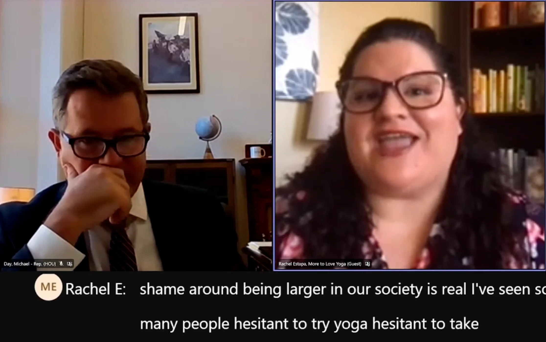 Rachel Estapa speaks to state lawmakers, advocating to end body size ...