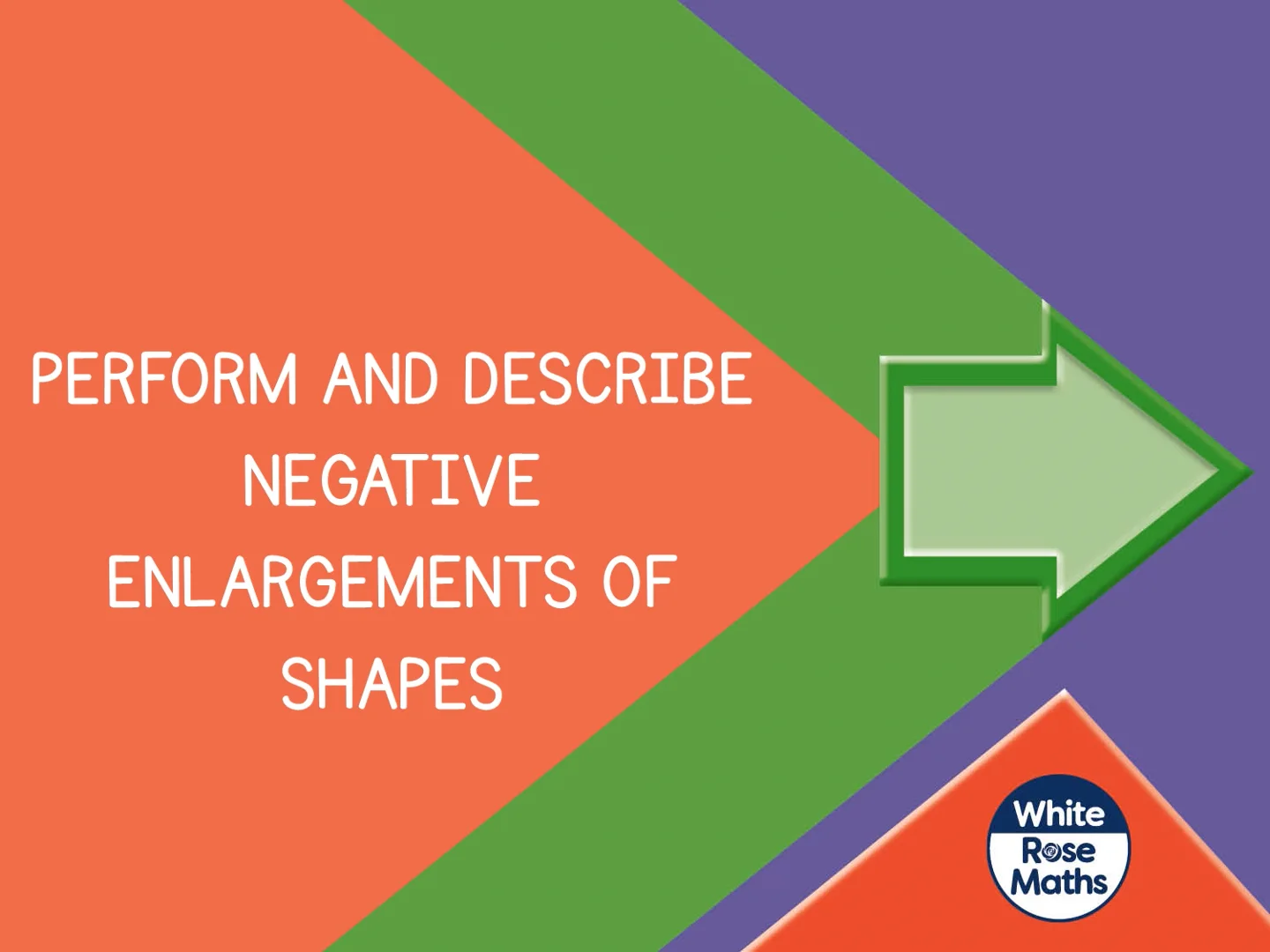 Spr11.4.5 - Perform and describe negative enlargements of shapes