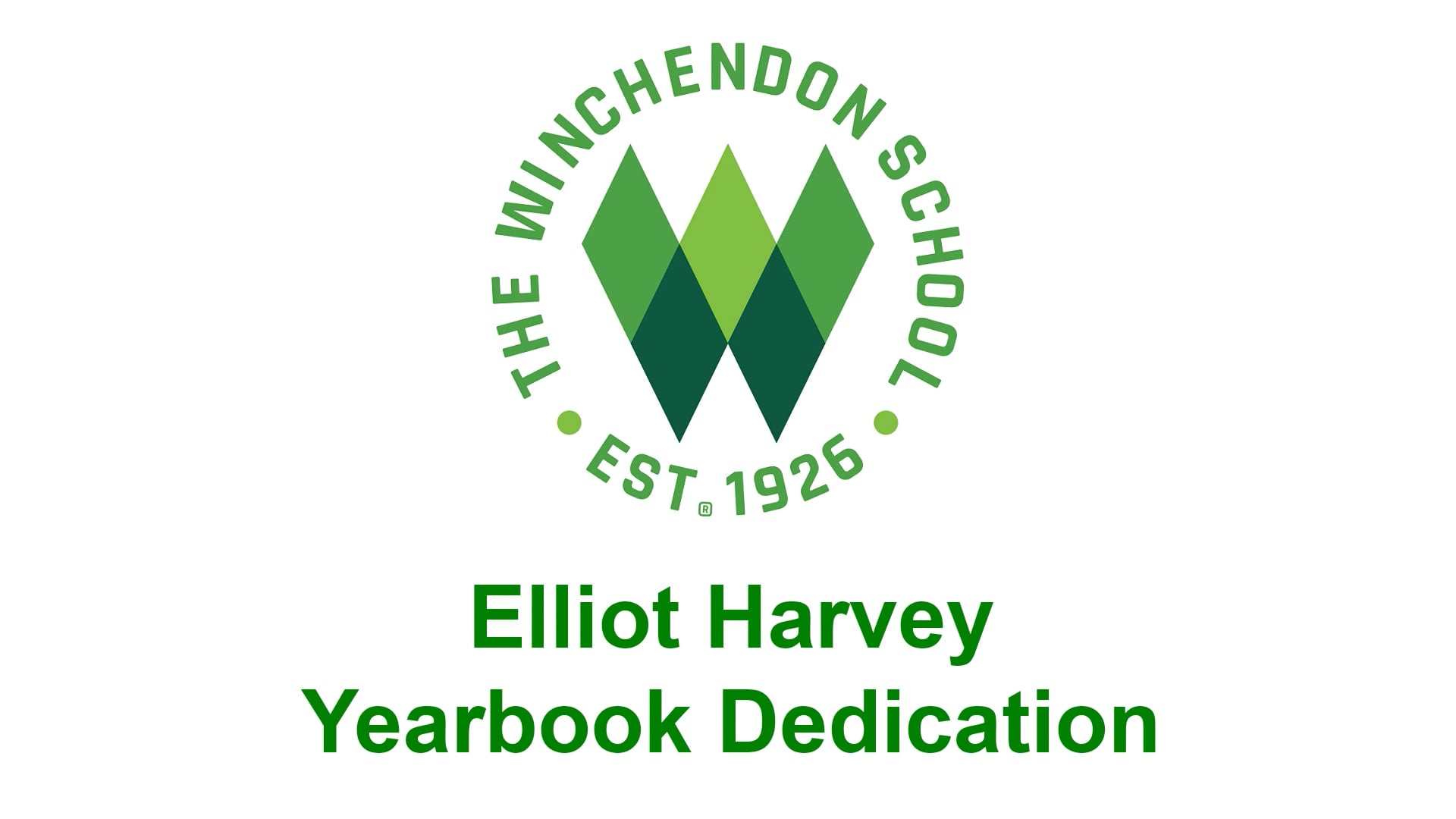 Yearbook and Front Porch Dedication