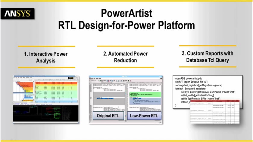 Simulate, Profile and Reduce RTL Power SoCs | Ansys PowerArtist