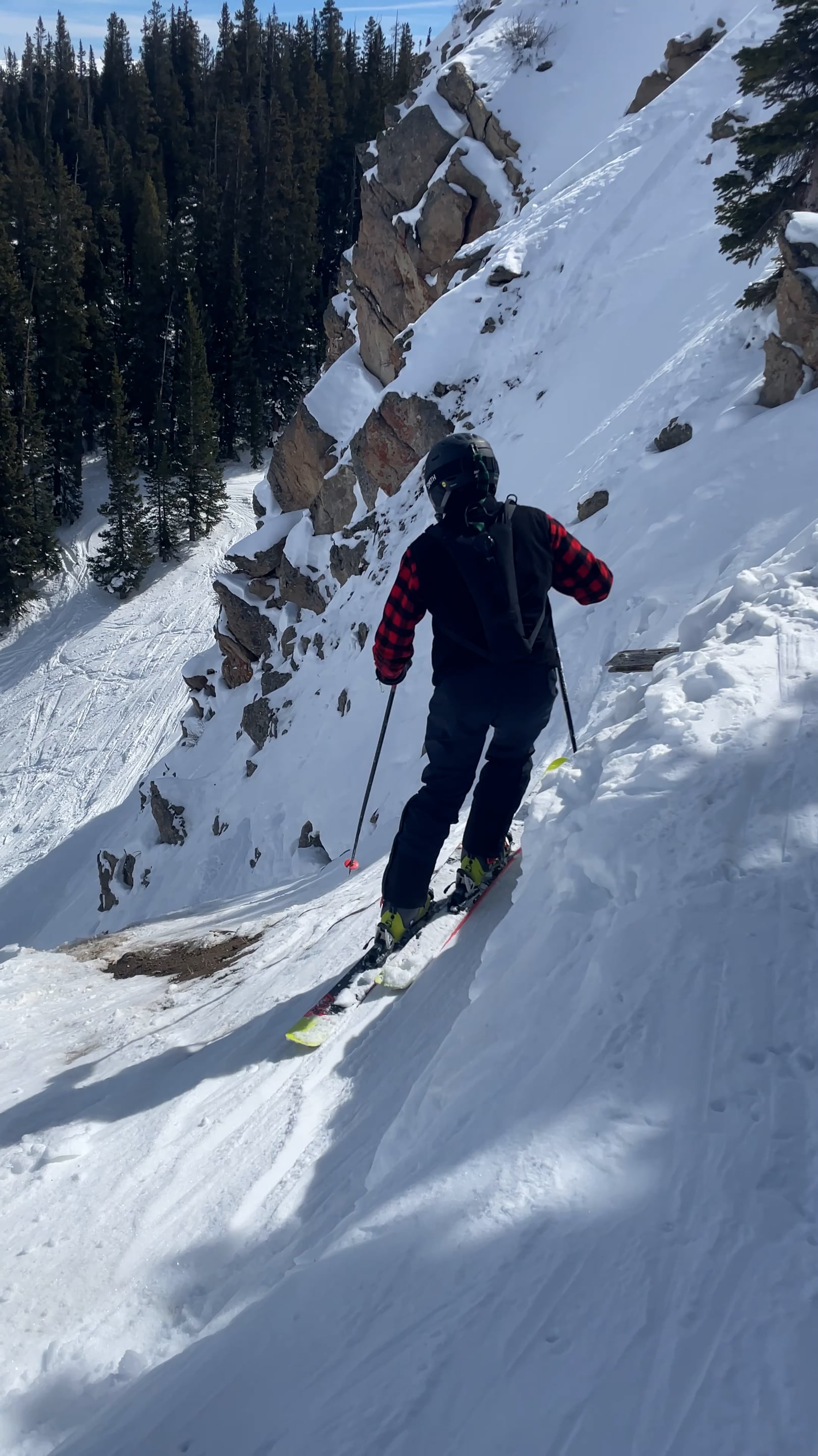 Sketchy entrance into Spellbound Bowl, Crested Butte, CO. on Vimeo