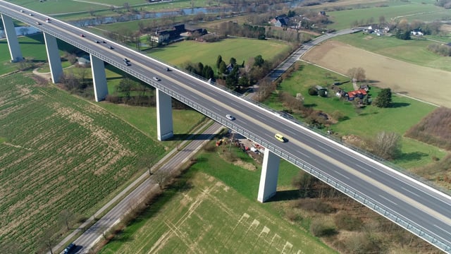 Highway Bridge Aerial View - Free video on Pixabay