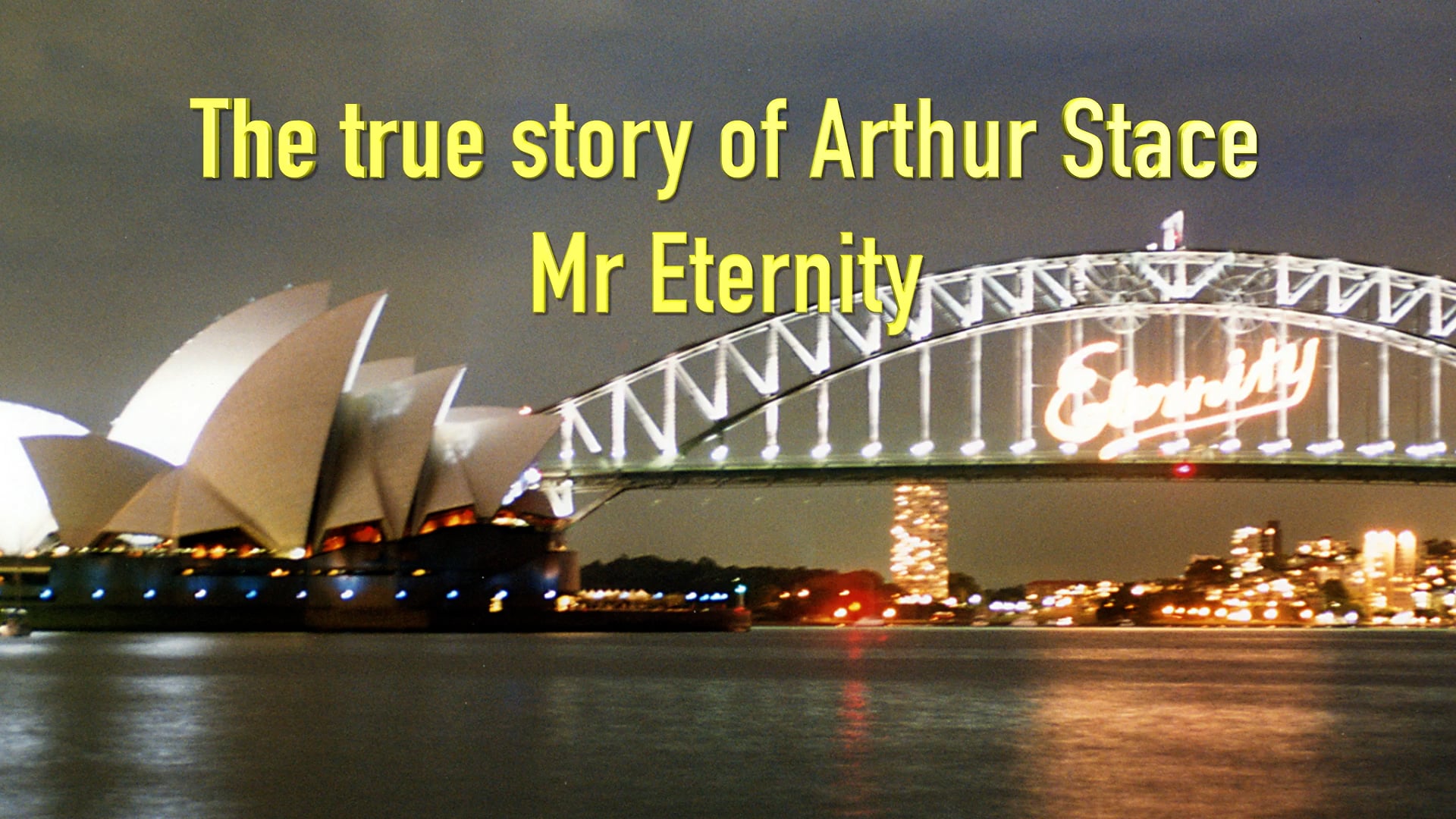 The true story of Arthur Stace -- Mr Eternity on Vimeo