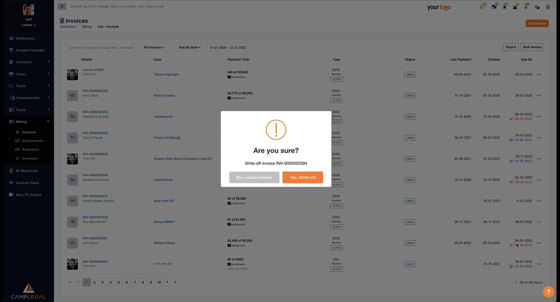 Invoice Write-Off on Vimeo