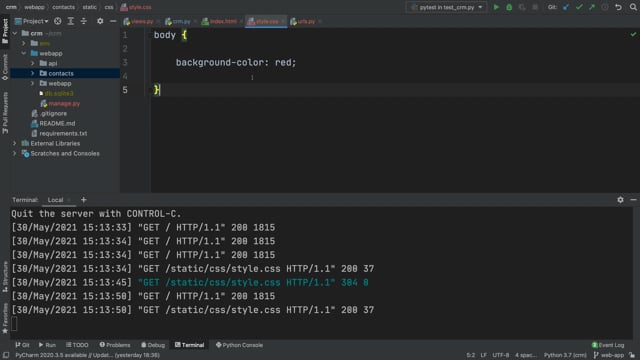 Créer la barre de menu
