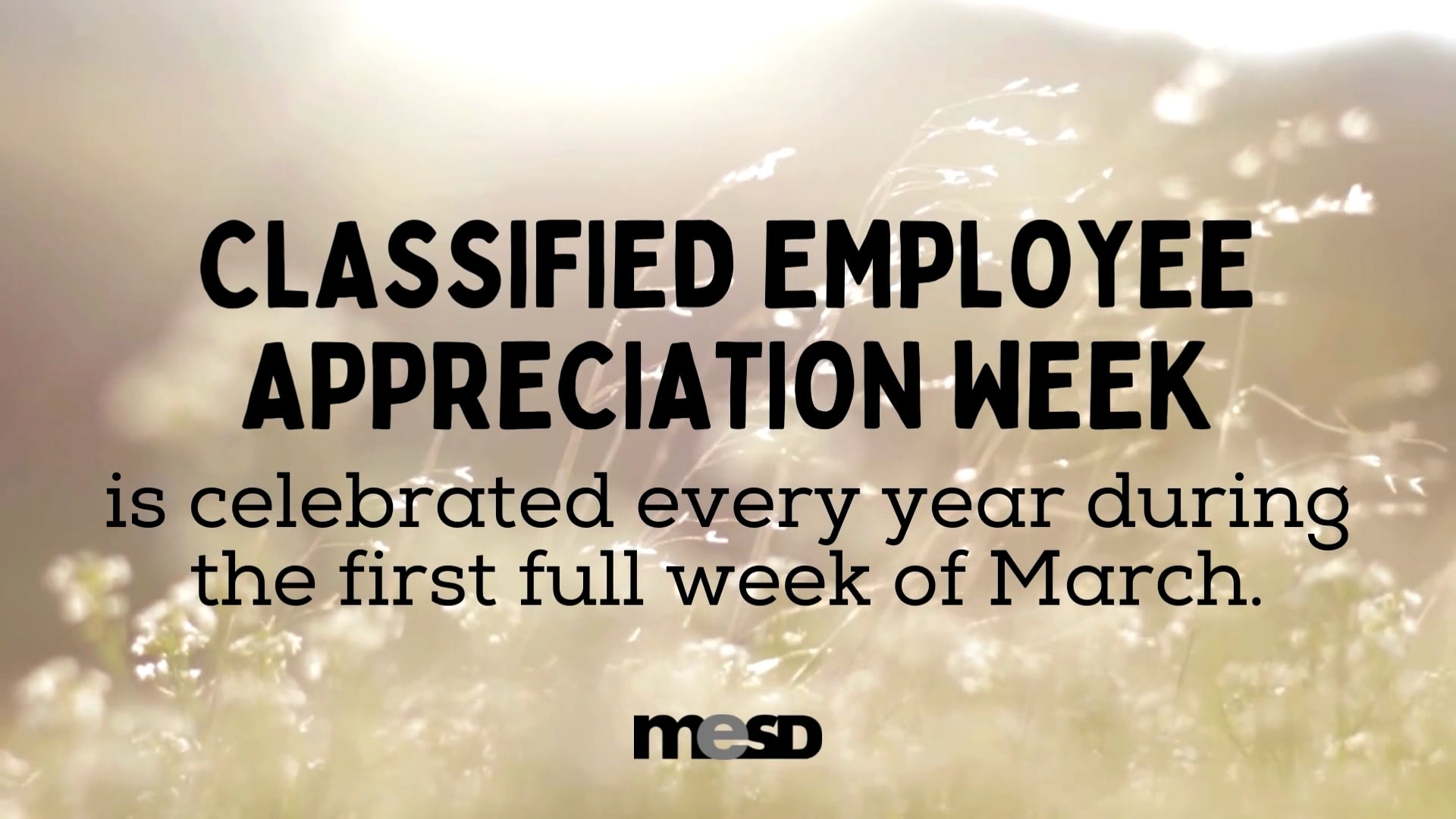 Classified Employee Appreciation Week on Vimeo