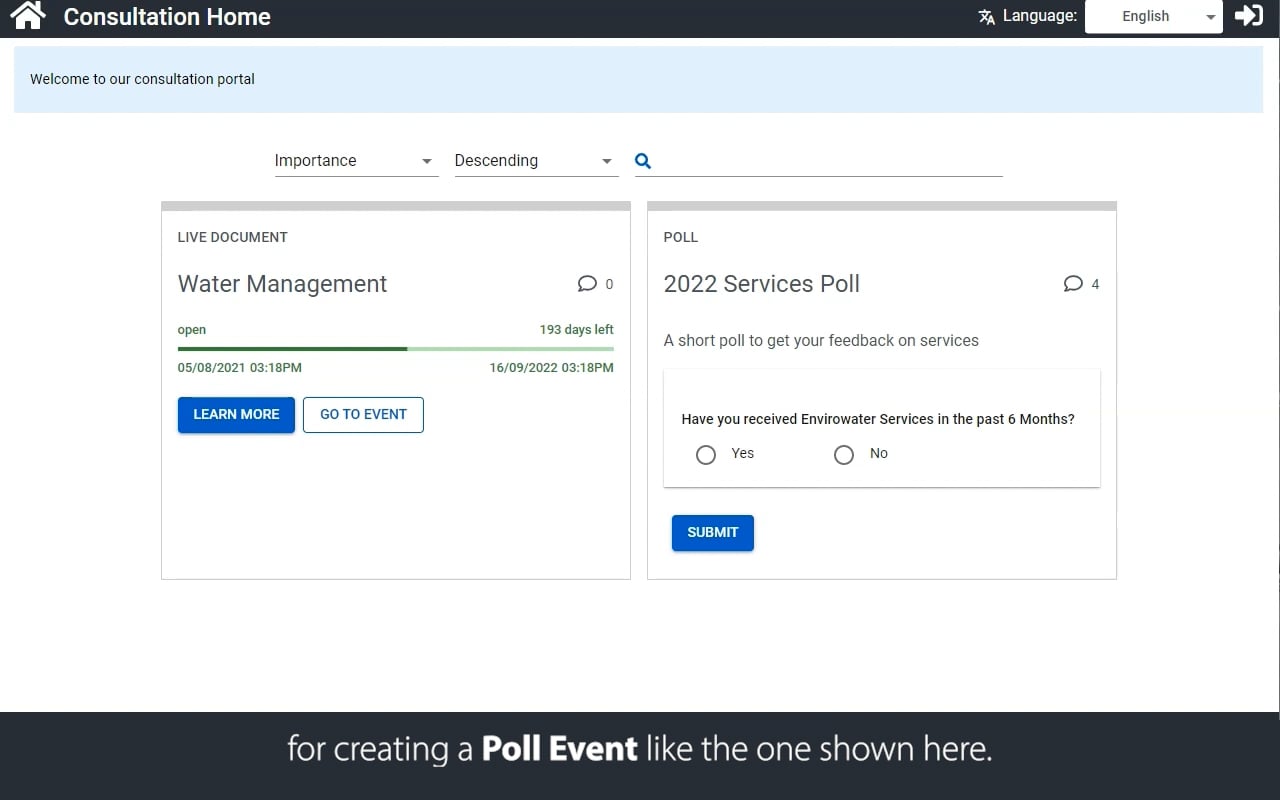 Build a Poll Event Summary on Vimeo