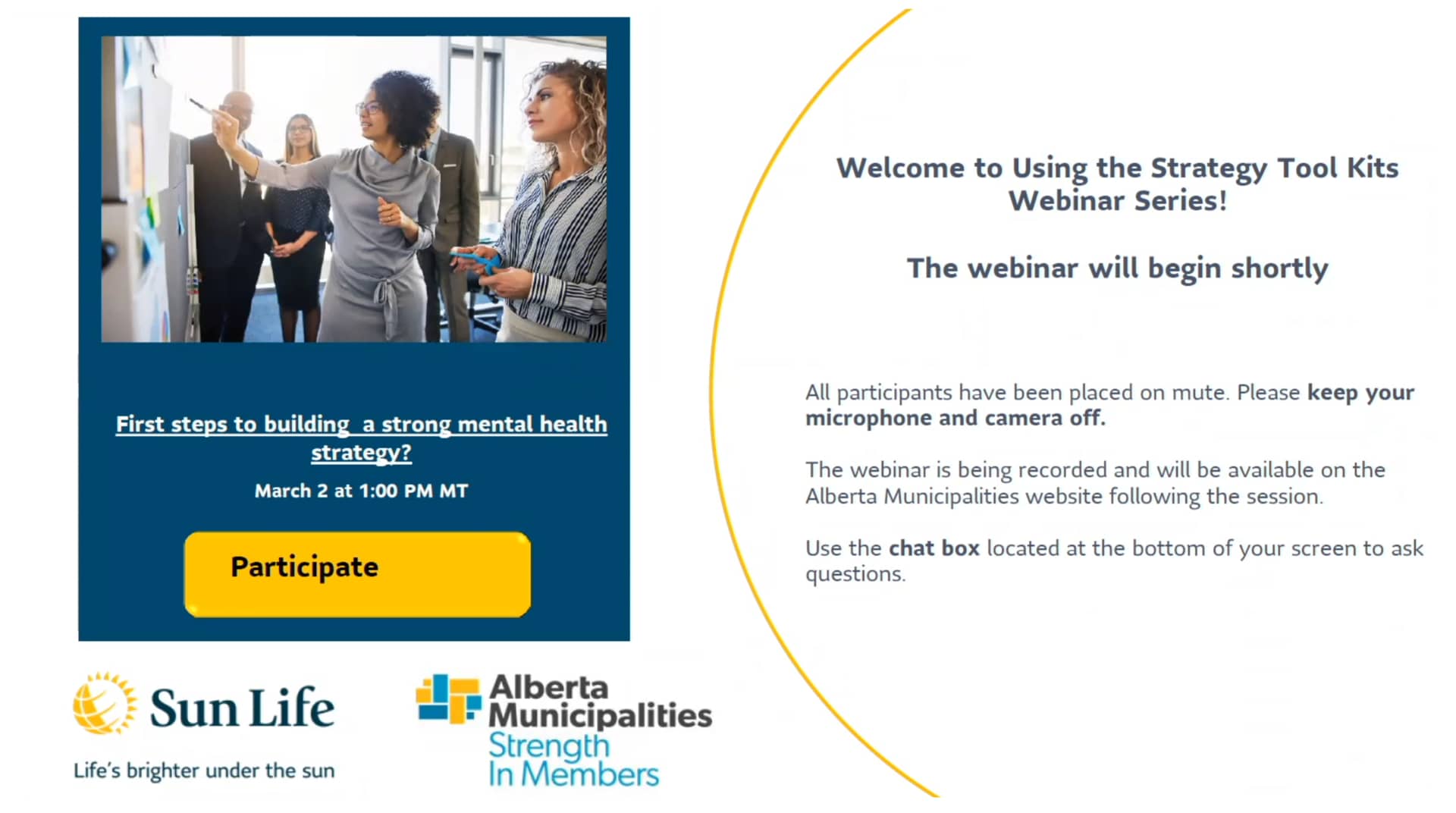 Wellness Strategy Webinar Series - March 2022 - presented by Sun Life ...