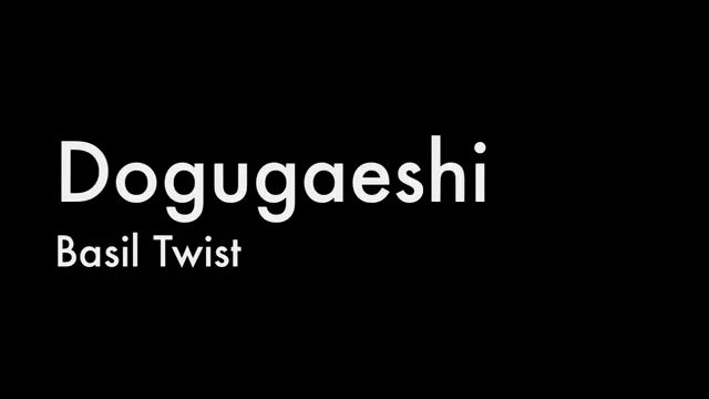Basil Twist - Dogugaeshi - Trailer on Vimeo