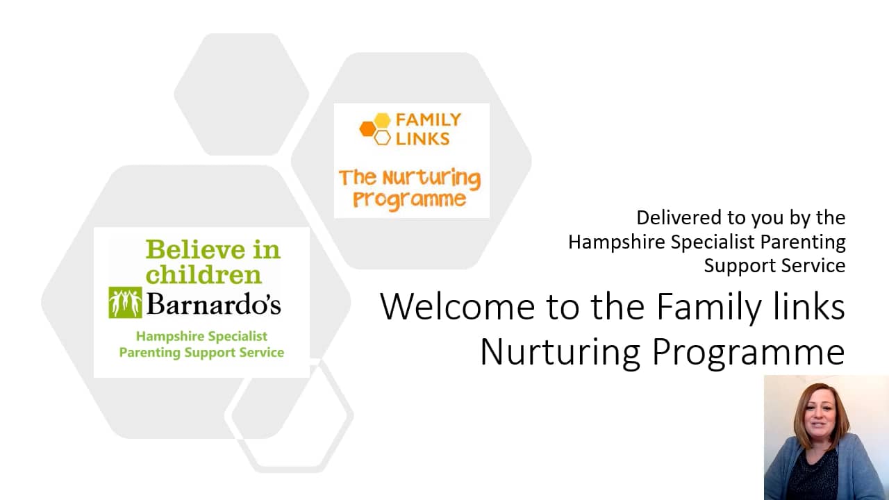Welcome to the Family links Nurturing Programme face to face 2022 on Vimeo