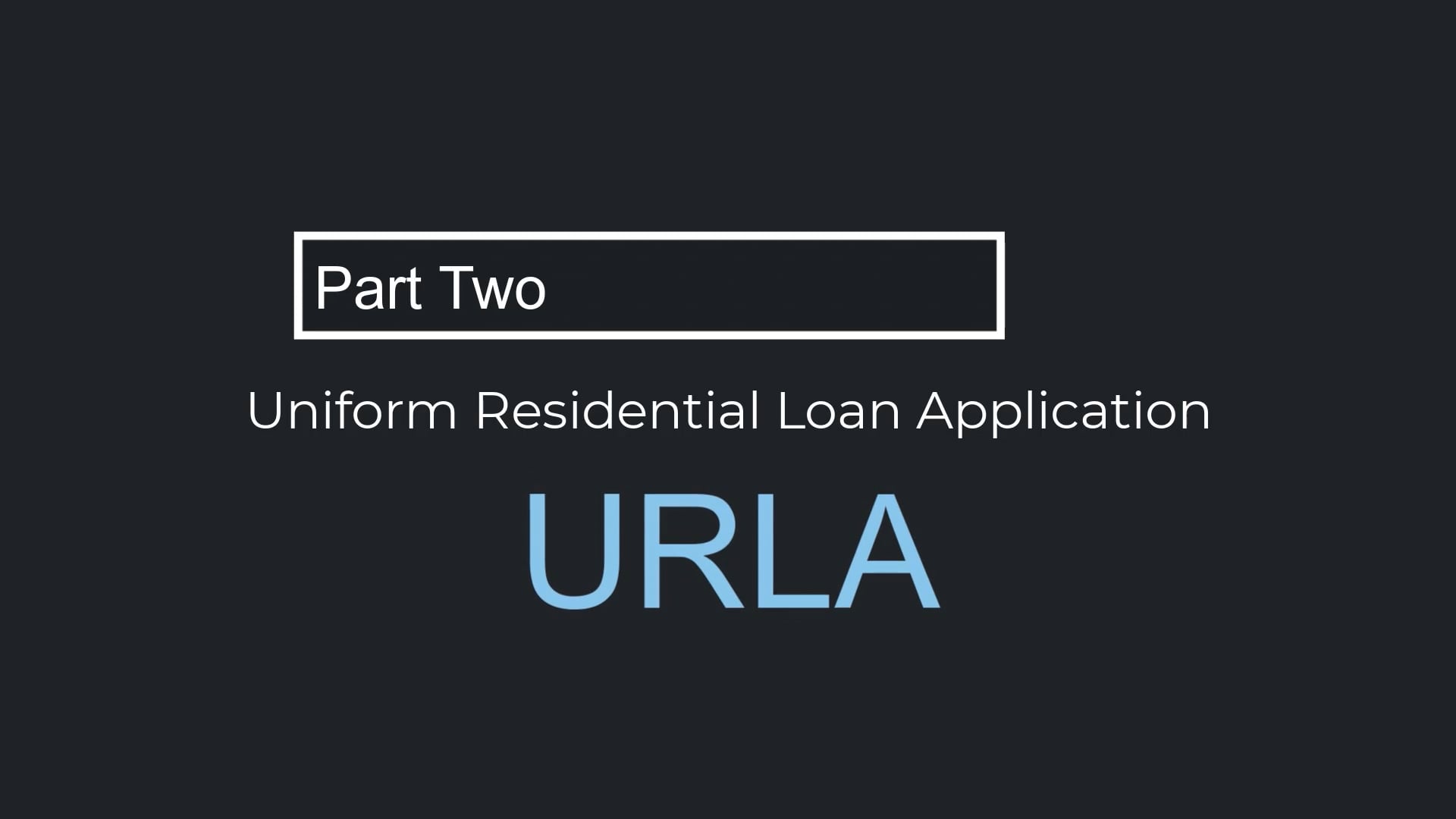1003 URLA Part 2 on Vimeo