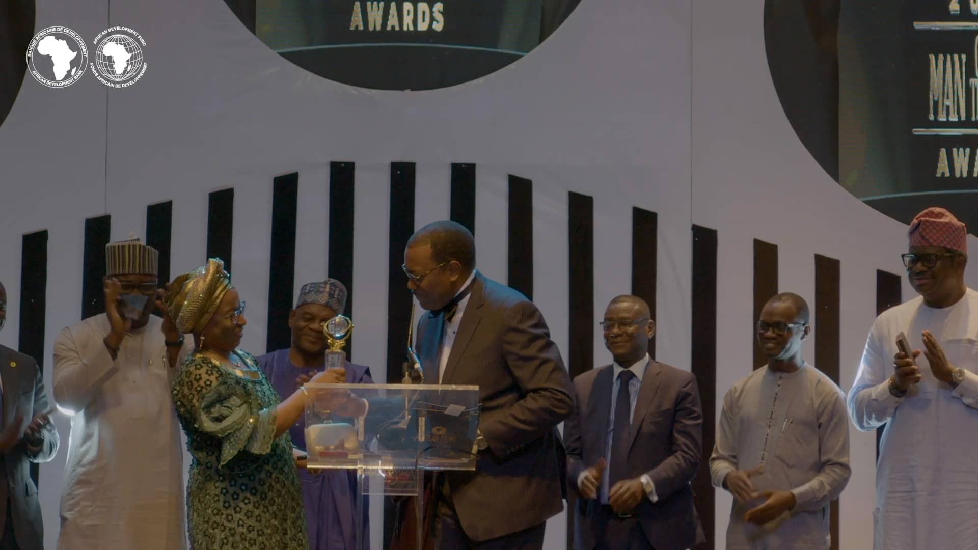 AfDB President Adesina praises his wife Grace while receiving the ...