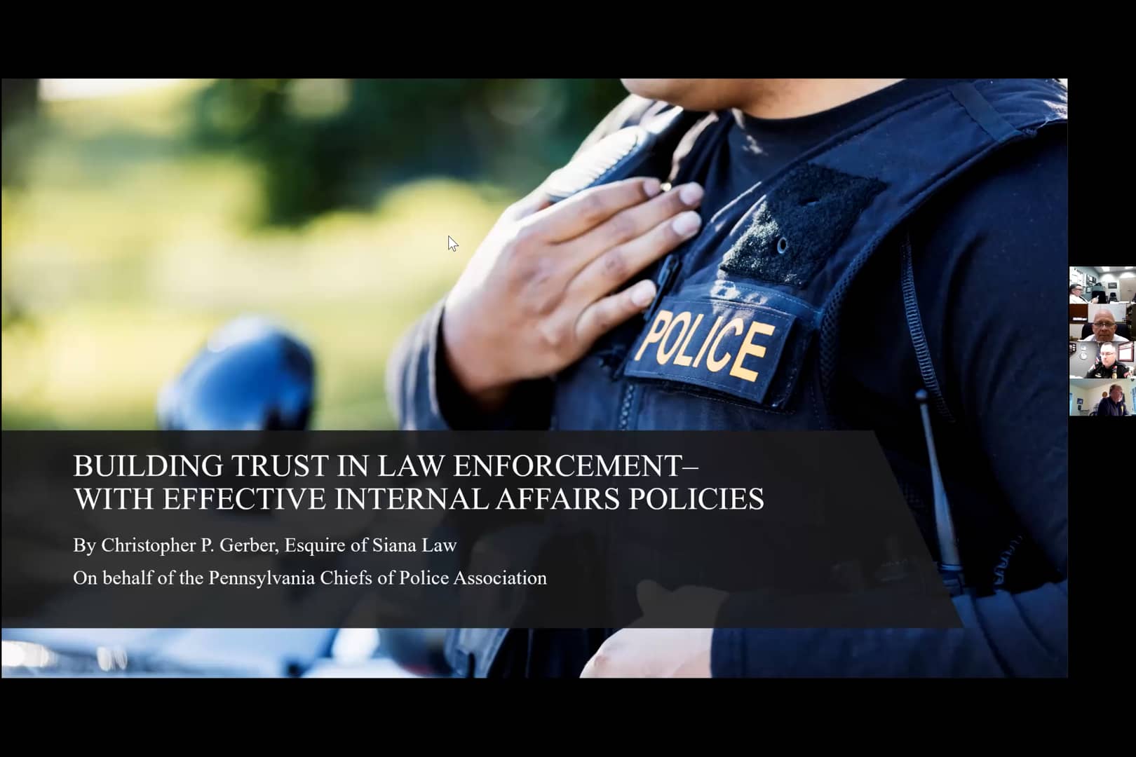 Building Trust in Law Enforcement-with Effective Internal Affairs ...
