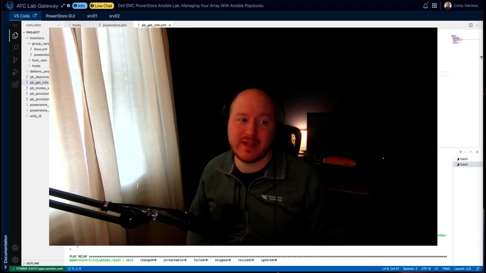 Dell EMC PowerStore Ansible Lab Overview - WWT Dell EMC PowerStore Ansible Lab Overview - WWT