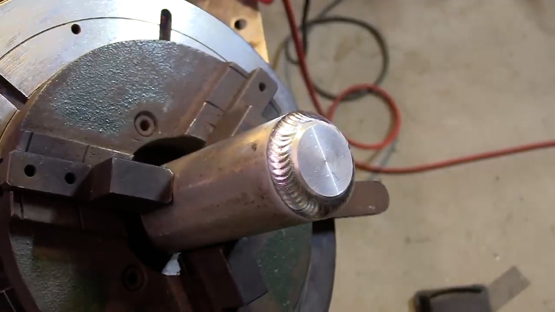 Tig Welding Aluminum 1" plug to 1/4" wall tube balled tip on Vimeo