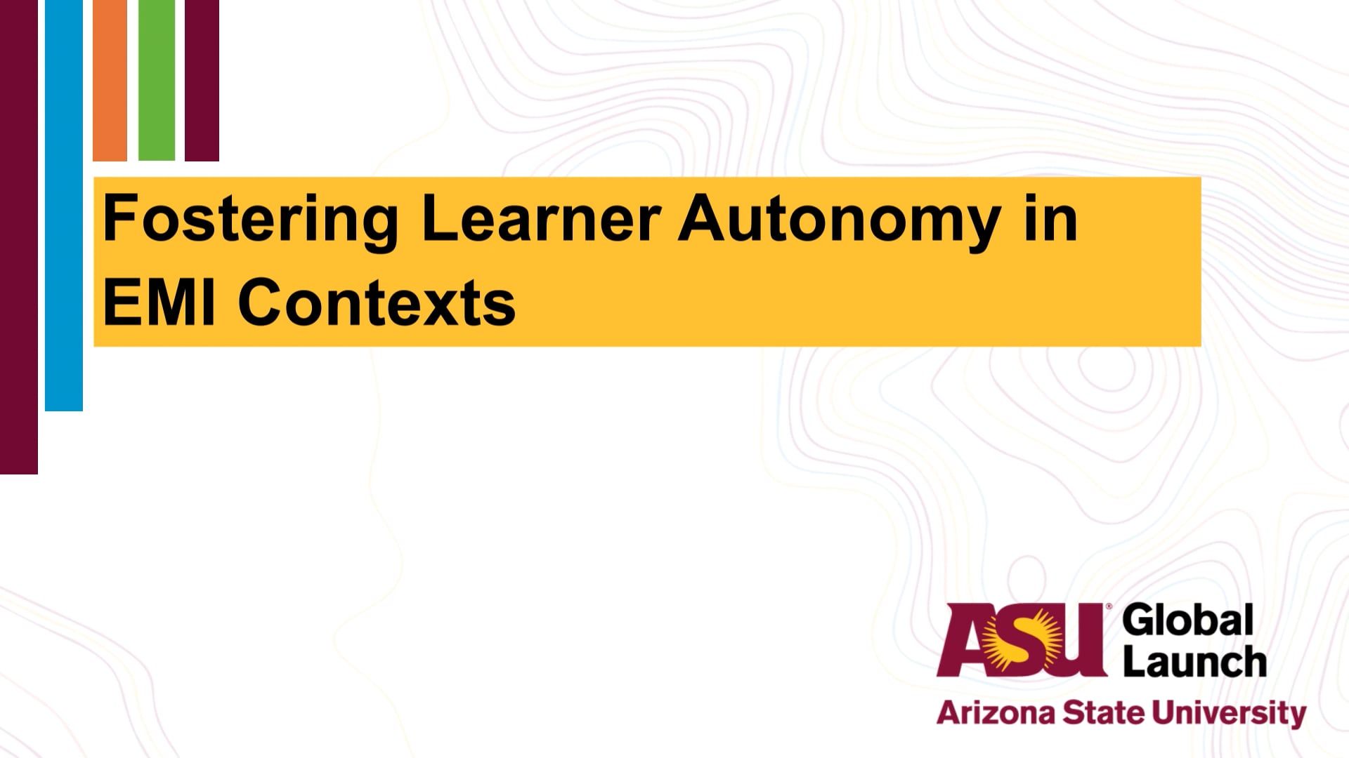 Fostering Learner Autonomy in EMI Contexts on Vimeo