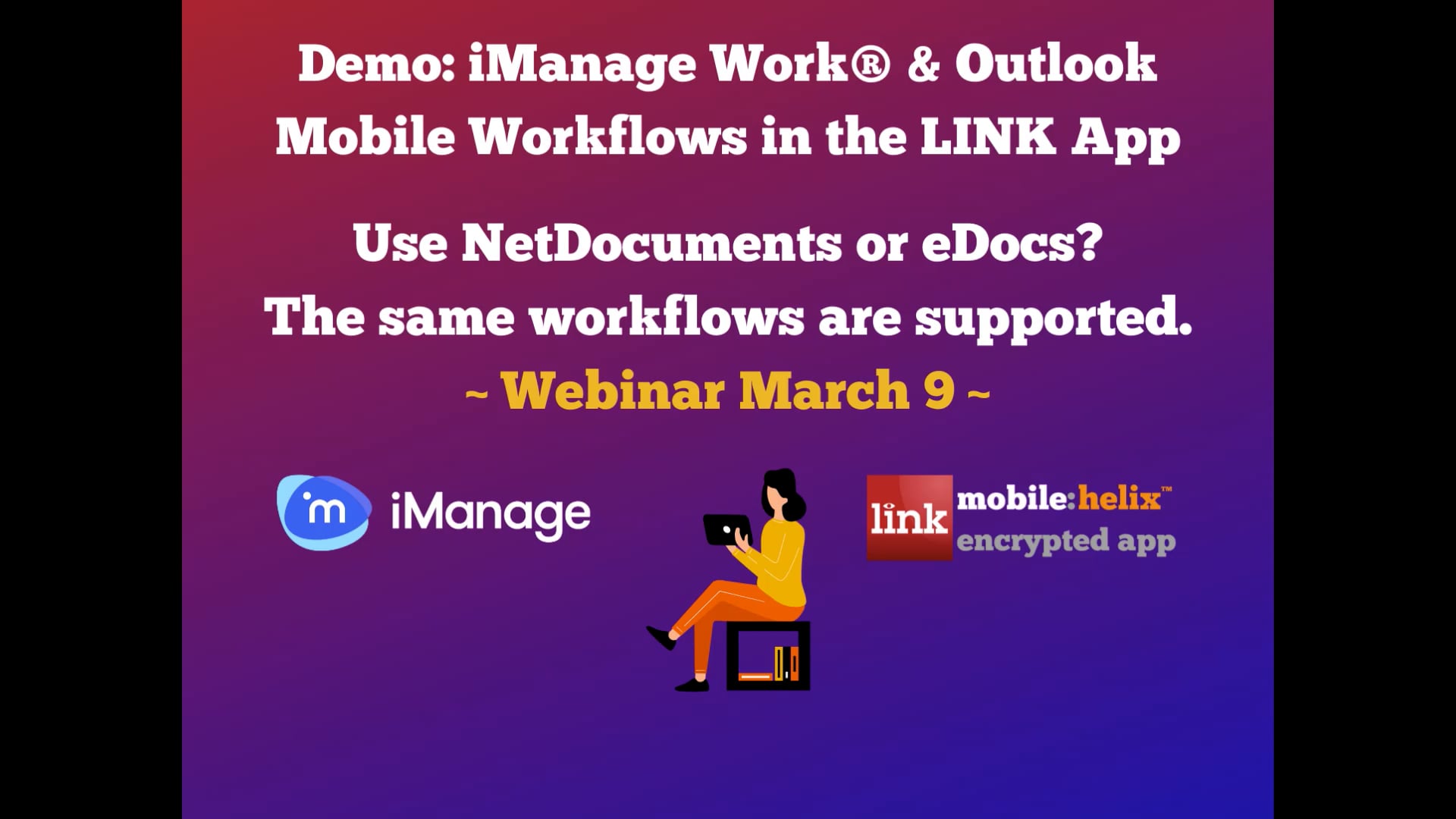 LINK App - NetDocuments How-to Videos & Tips - LINK App: Demo iManage & Outlook Workflows 19:48 ...
