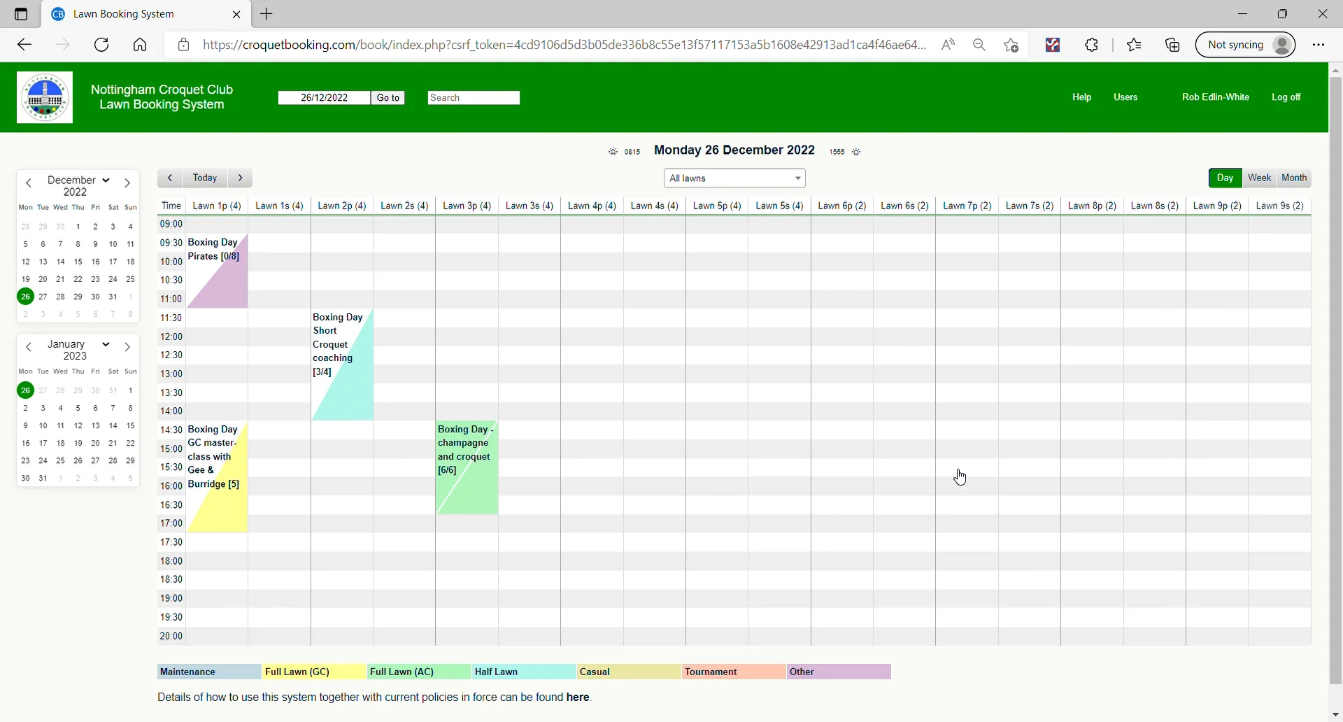 Lawn Booking System - Personal - Microsoft Edge 2022-03-10 14-27-05.mp4 ...