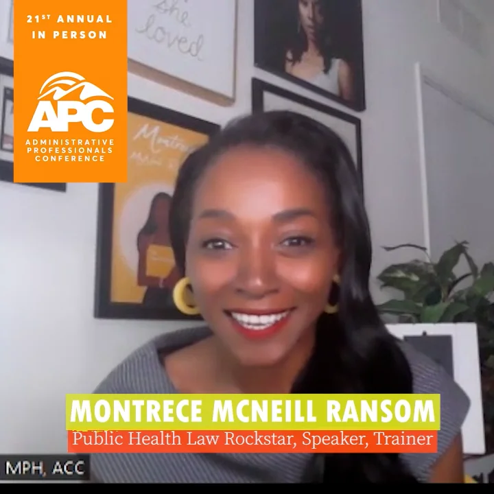 A message from APC Keynote Speaker Montrece McNeill Ransom.mp4 on Vimeo