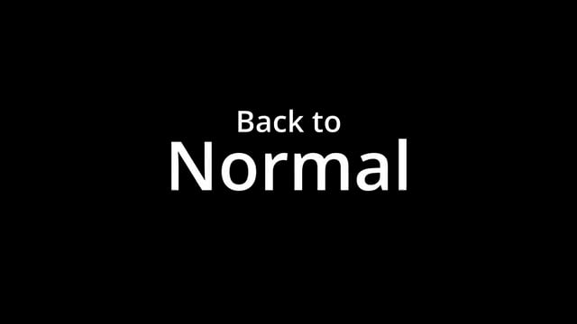 Back to Normal (2022) on Vimeo