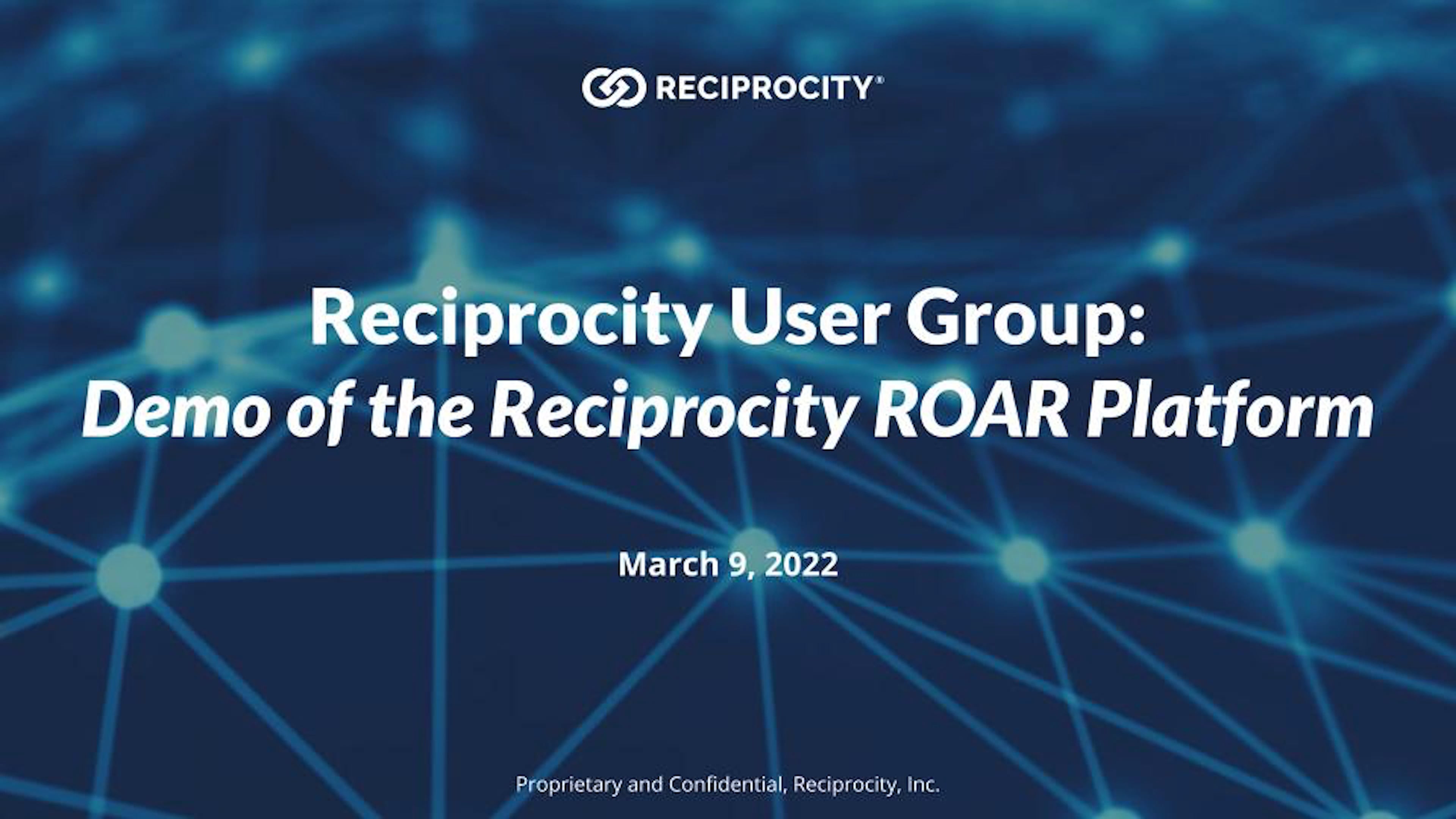 User Group - ROAR Platform Demo on Vimeo