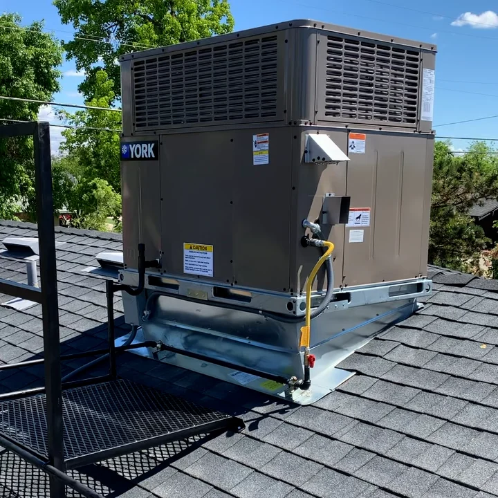 York package unit with ductwork installation on Vimeo