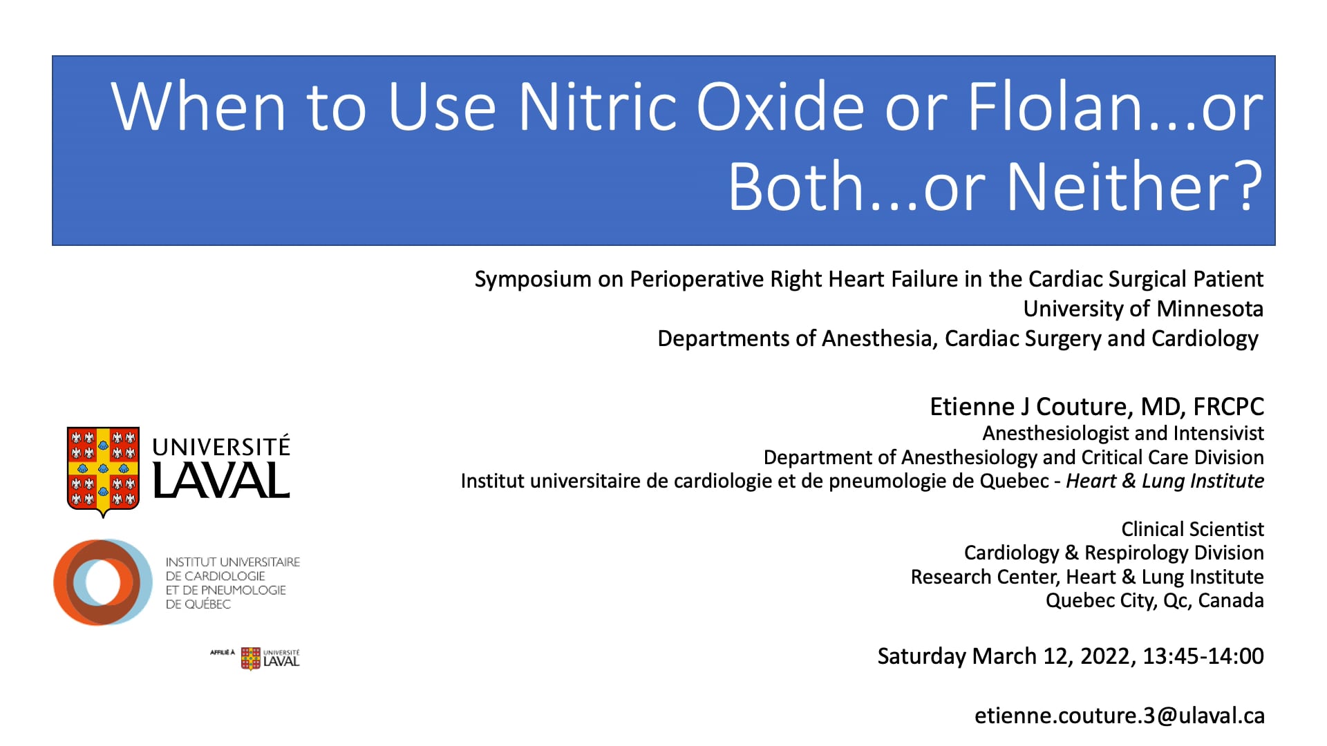 120 Nitric Oxide or Flolan on Vimeo