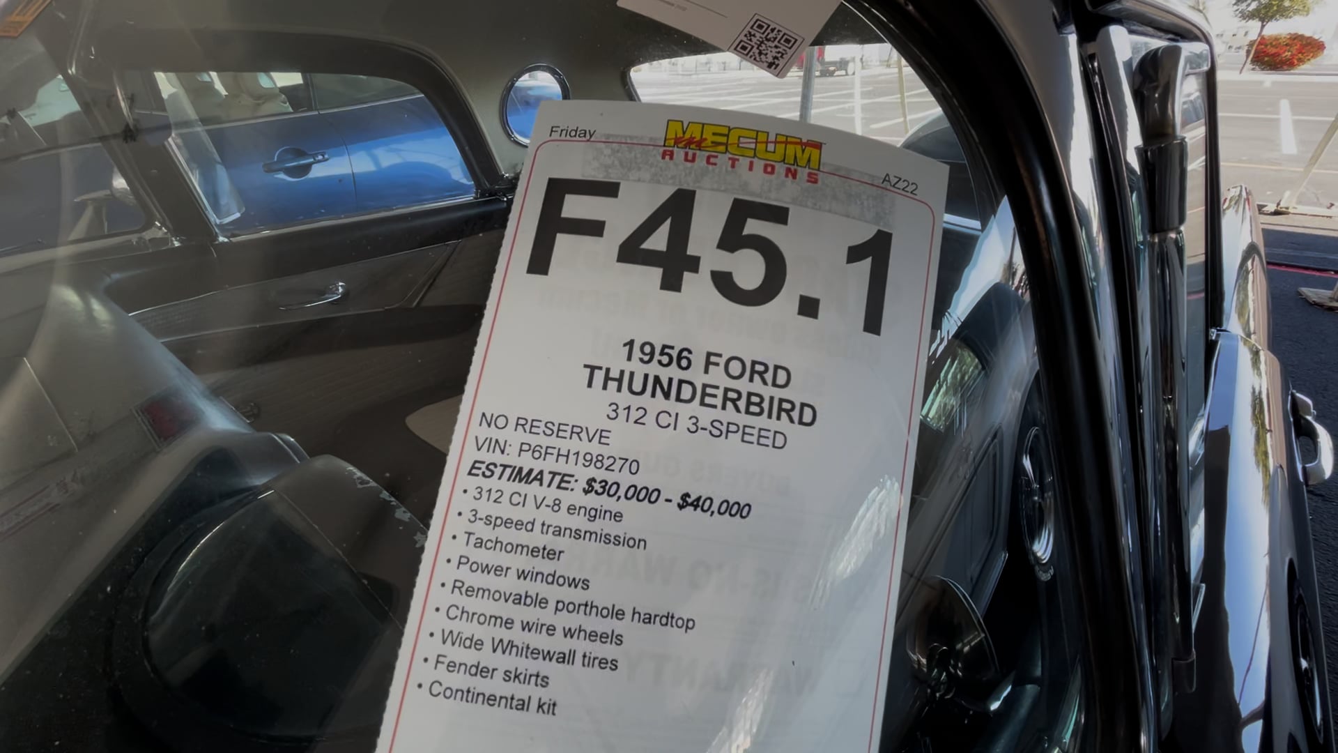 1956 Ford Thunderbird | F45.1 | Glendale 2022