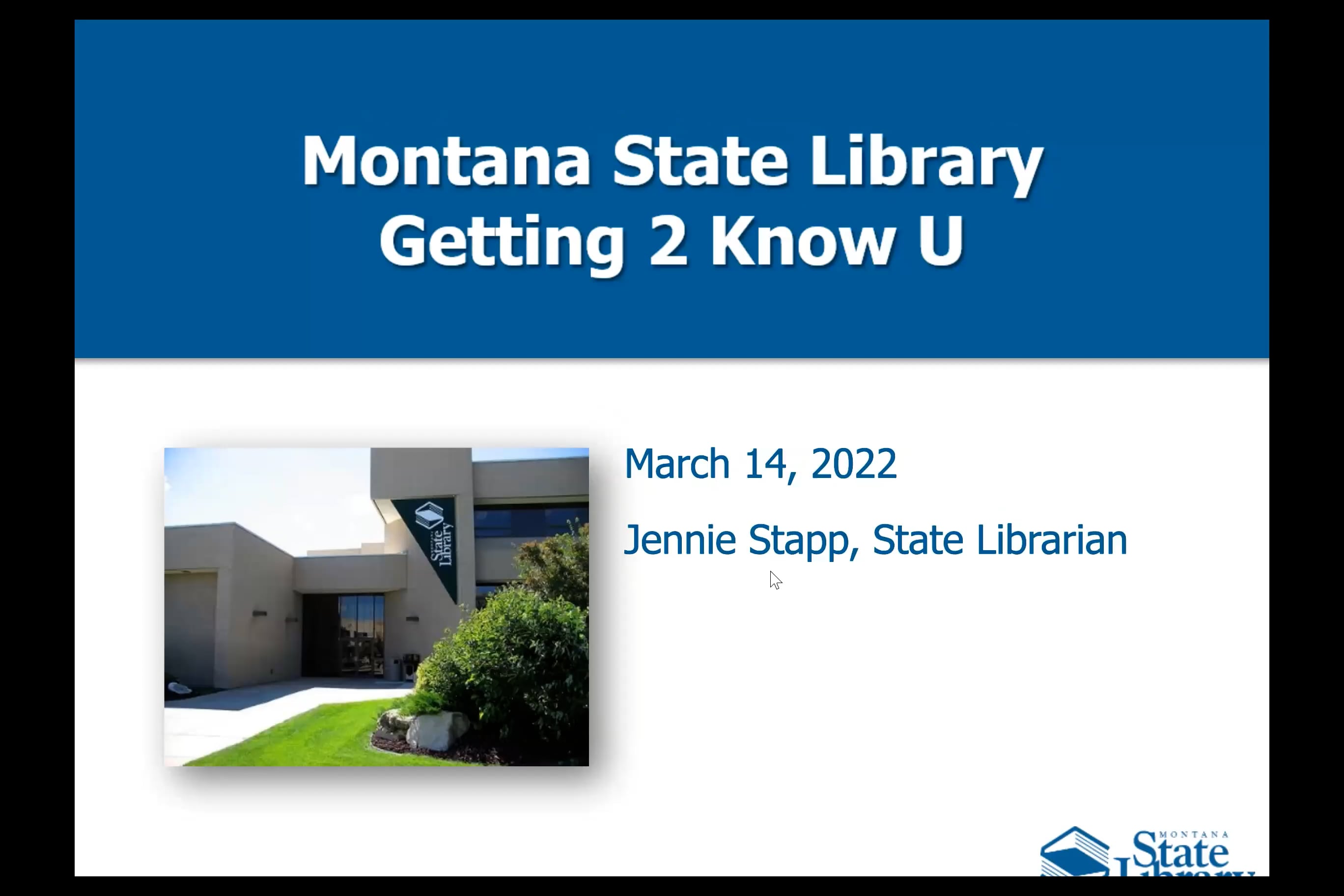 Getting2KnowU March 2022 Jennie Stapp on Vimeo