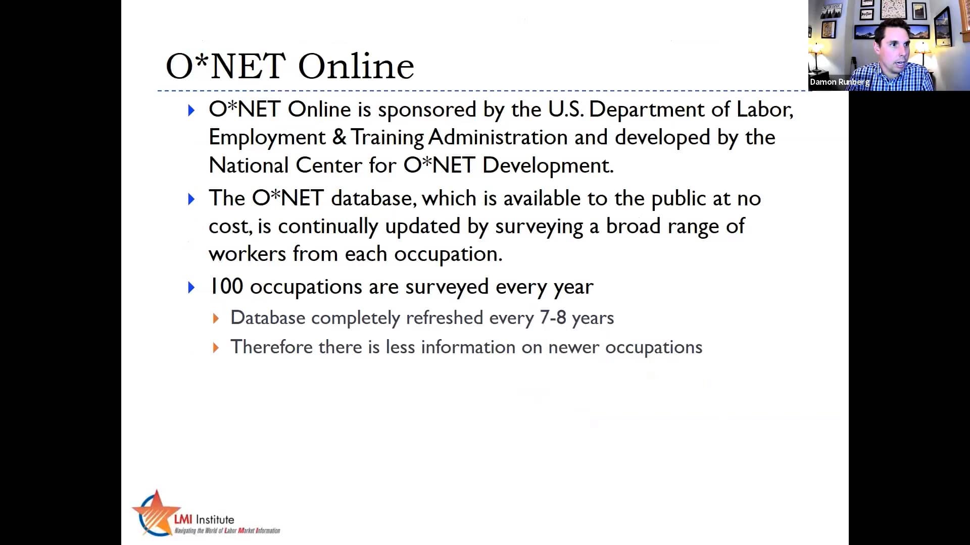O-NET SOC Codes - Damon Runberg on Vimeo