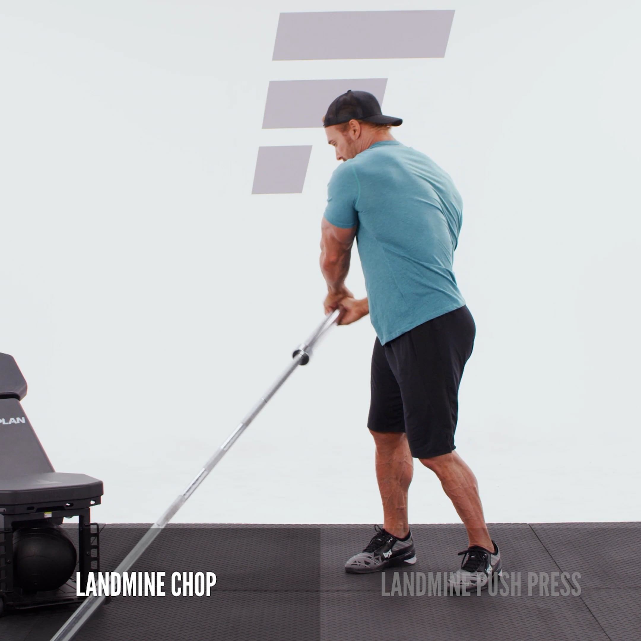 Landmine Chop - Landmine Push Press on Vimeo