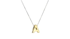14kt Yellow Gold Mini Initial Necklace