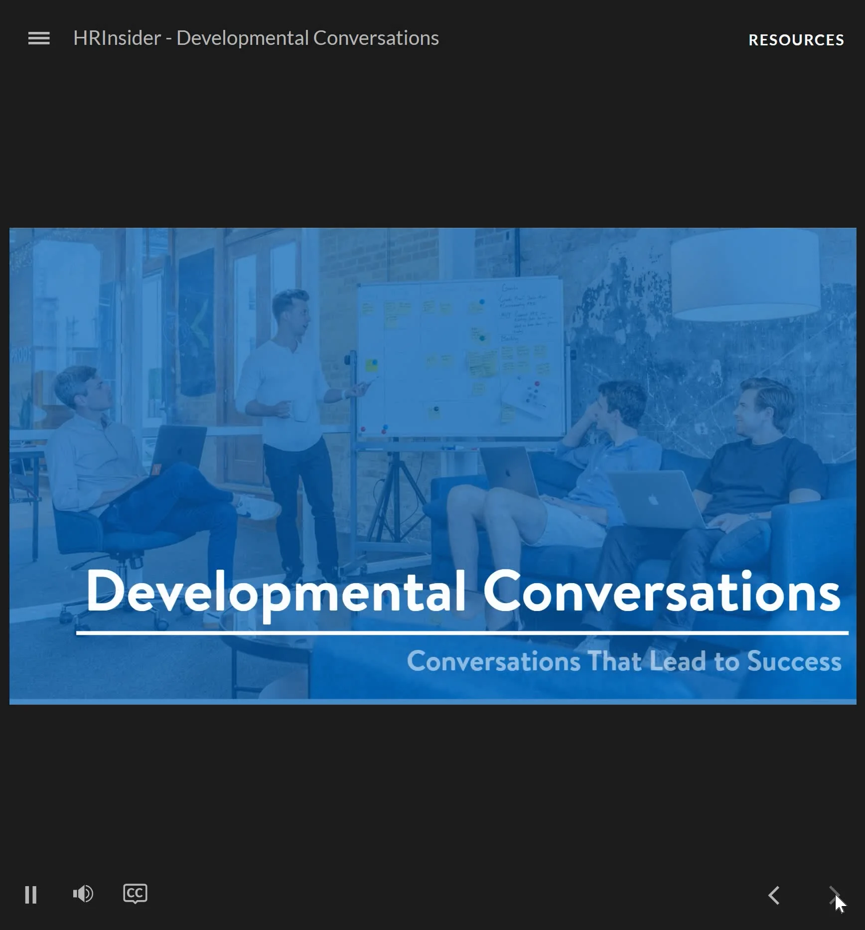 Developmental Conversations HR Course Preview on Vimeo