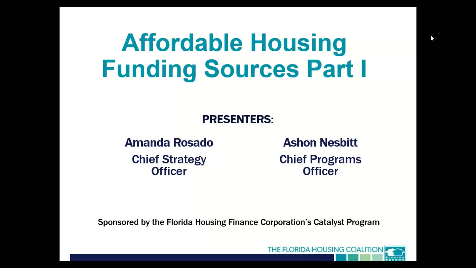 Affordable Housing Funding Sources Part 1 on Vimeo