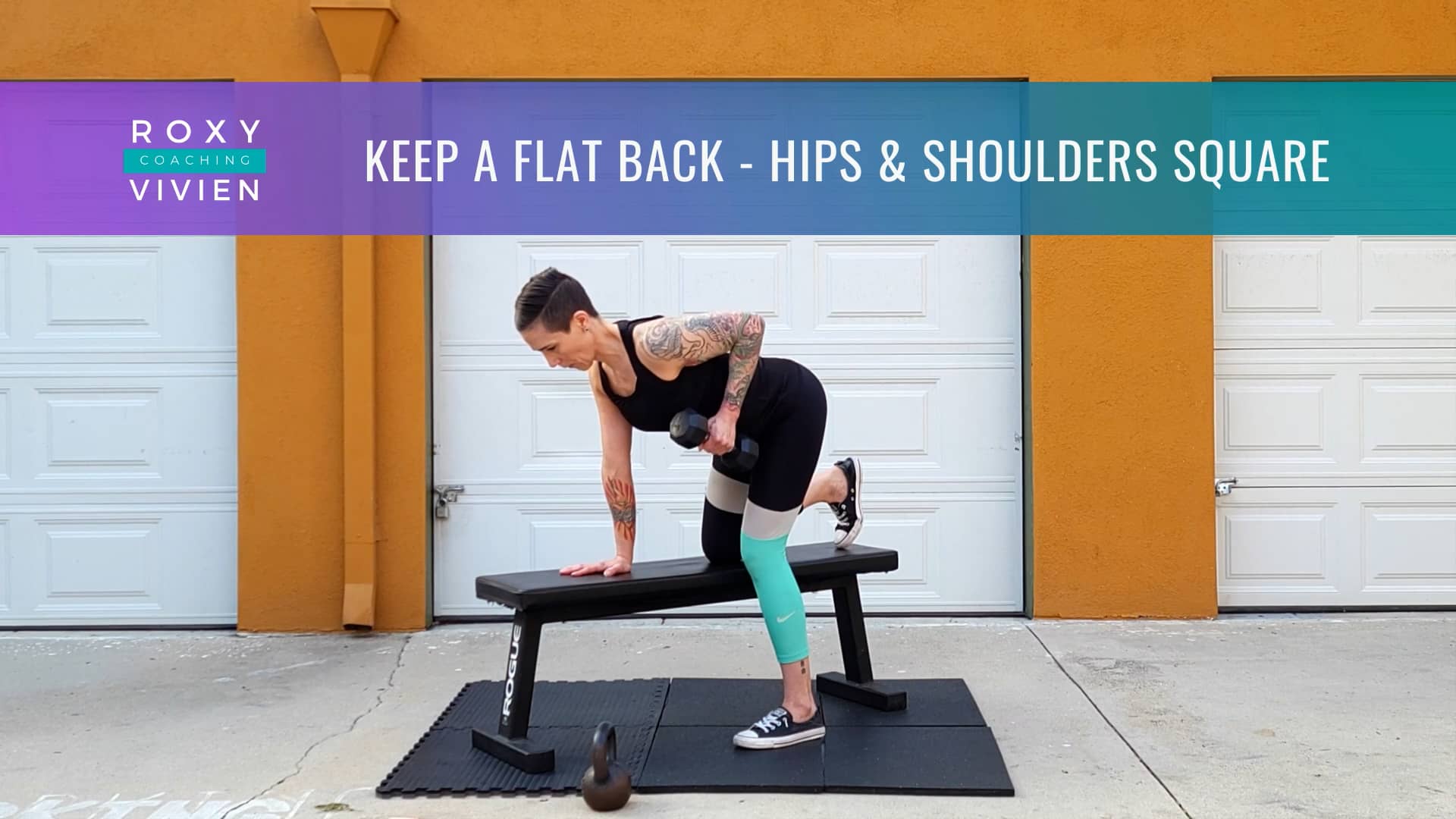 3 Point Dumbbell Row On Bench on Vimeo