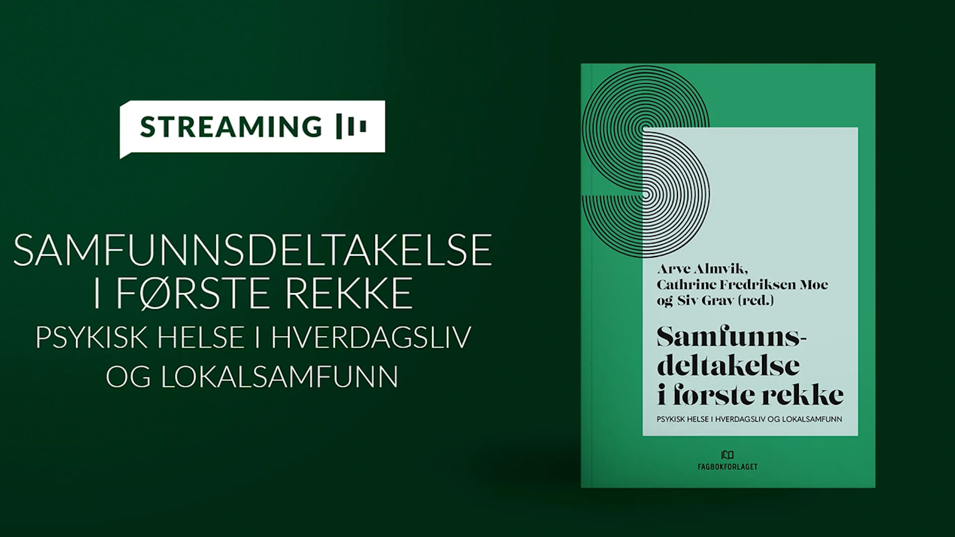 Webinar: Psykisk helse i hverdagsliv og lokalsamfunn on Vimeo