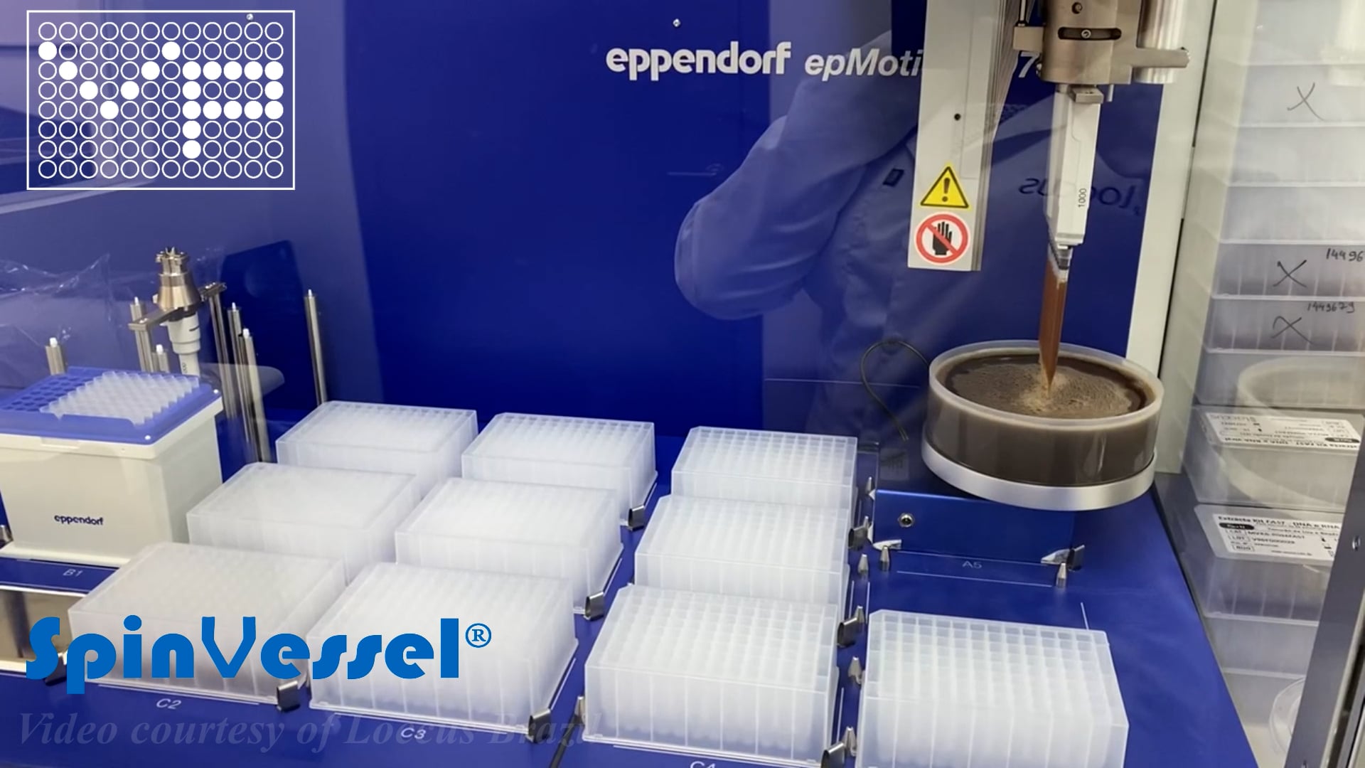 650ml SpinVessel in action on an Eppendorf robot on Vimeo