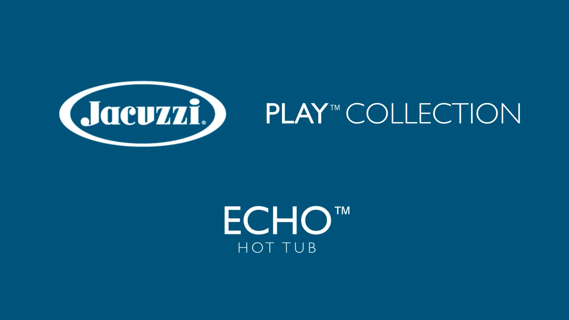 Jacuzzi® Play™ Collection Echo™ Hot Tub on Vimeo