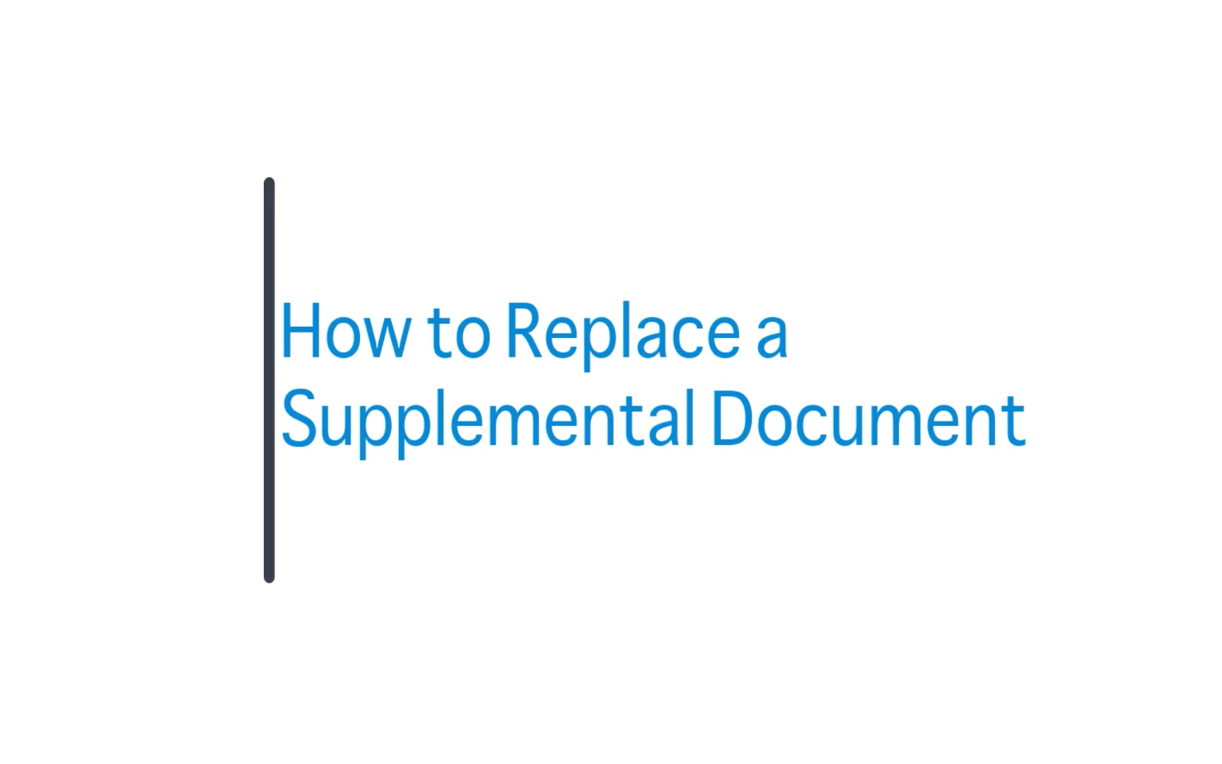 IC Manage: How to replace an IC document
