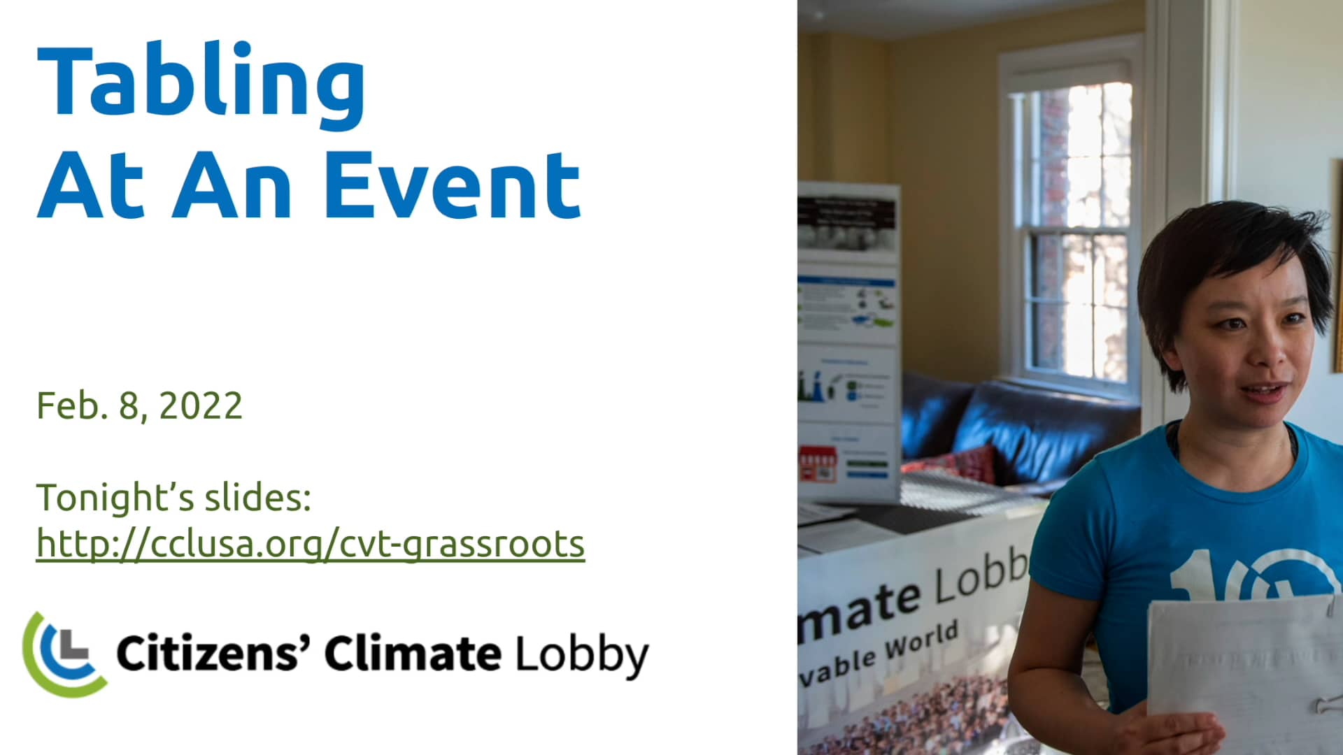 CCL Training: Tabling At An Event on Vimeo