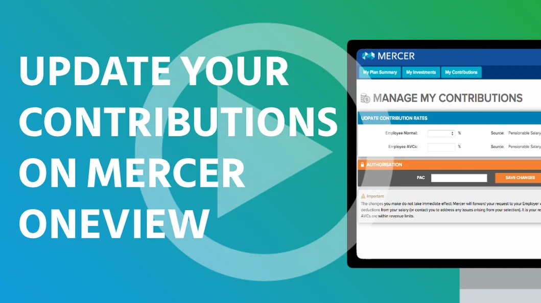 Mercer Aspire - DC Pension Plans - Mercer OneView: How to update your ...