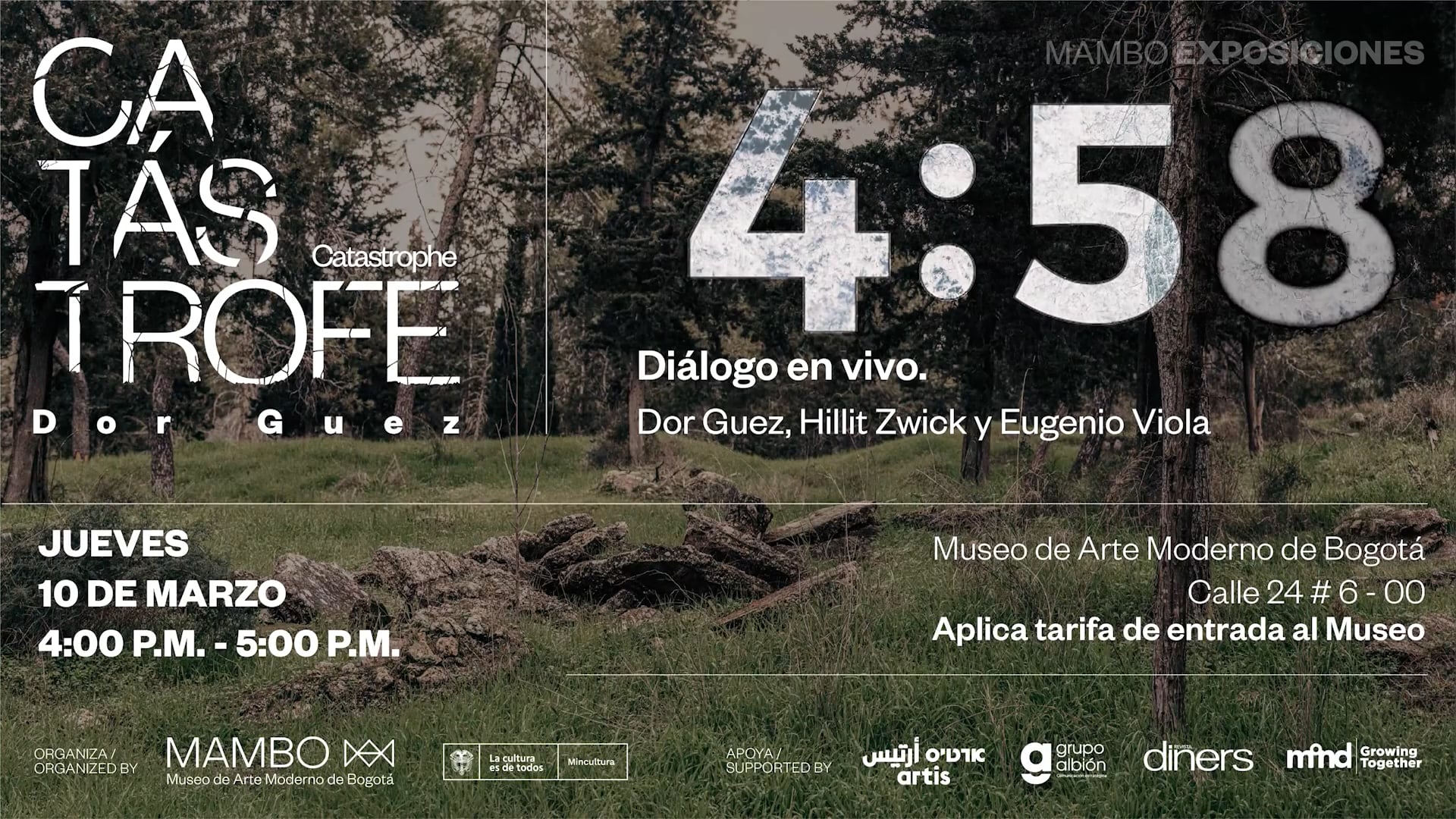 Dor Guez in conversation with Hillit Zwick & Eugenio Viola at MAMBO, Bogotá