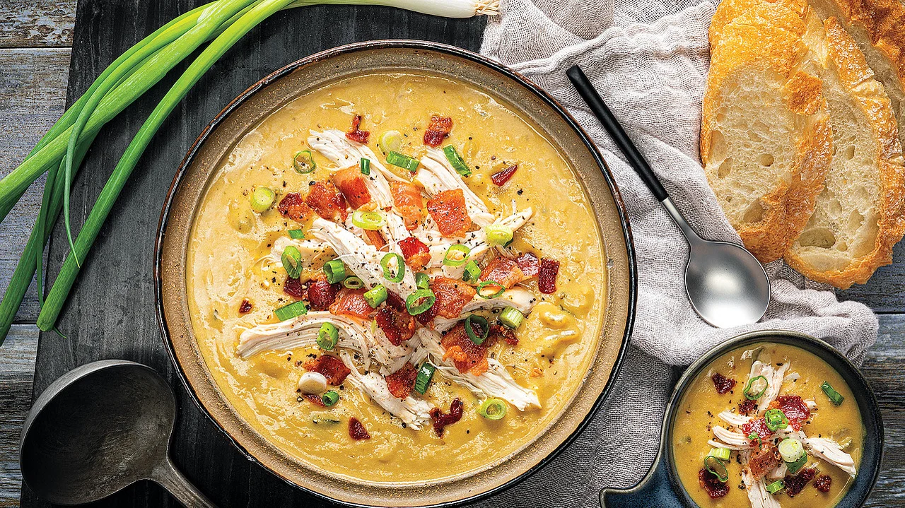 Stater Bros 2022 rights managed - SB_Beer-Cheese Soup with Rotisserie ...