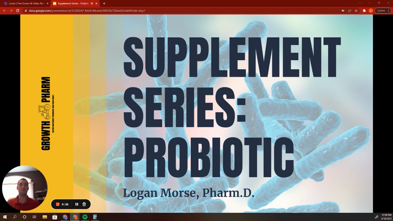 Supplement Series - Probiotic Part 1 on Vimeo
