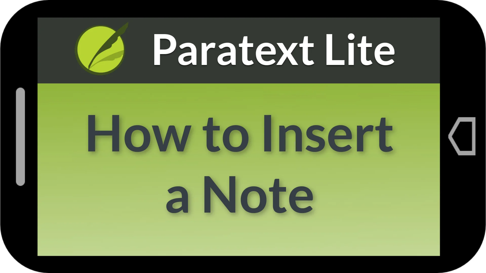 Insert a Note | PTLite 0.6 on Vimeo